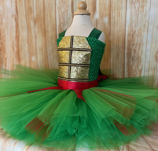 Red Ninja Turtle Tutu, Ninja Turtle Dress, Ninja Turtle Halloween Cost ...