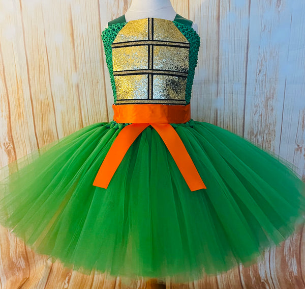 Orange Ninja Turtle Tutu, Ninja Turtle Dress, Ninja Turtle Halloween C ...