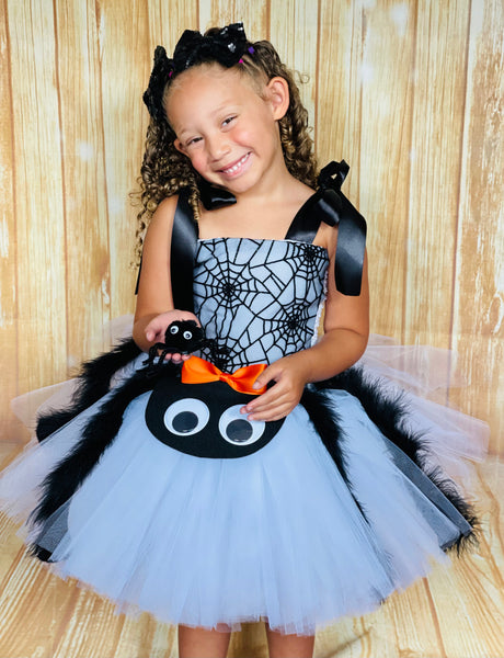 Spider Tutu, Spider Web Halloween Costume | Little Ladybug Tutus