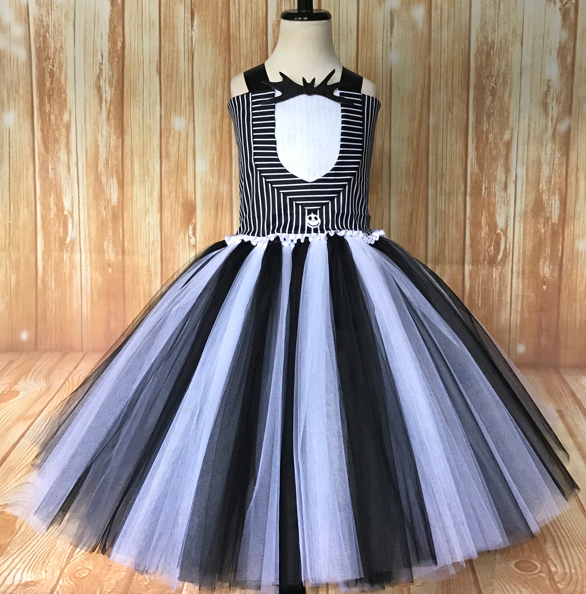 Jack Skellington Tutu Dress, Jack Skellington Halloween Costume | Little Ladybug Tutus