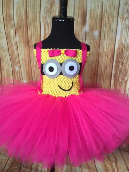 Minion Tutu, Minion Tutu Dress, Pink Minion Tutu, Pink Minion Costume ...