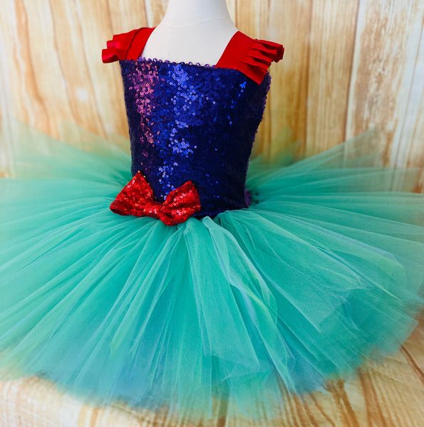 Purple and Turquoise Tutu, Purple and Turquoise Tulle Dress | Little ...