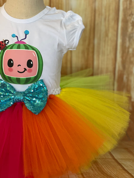 Cocomelon Birthday Tutu Outfit, Cocomelon Rainbow Tutu | Little Ladybug ...